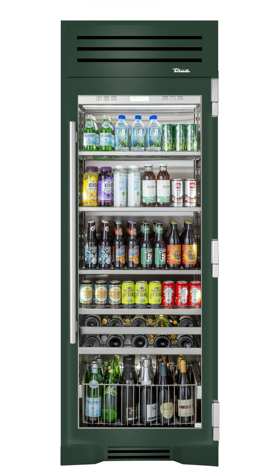 30″ Beverage Column Stainless Glass | True Caliber